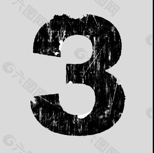 123数字粗体截图