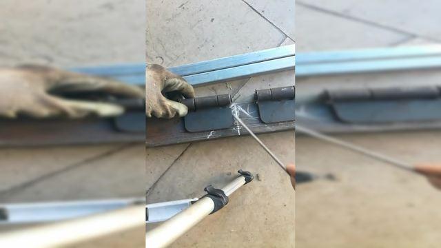 铁大门合页怎么安装视频