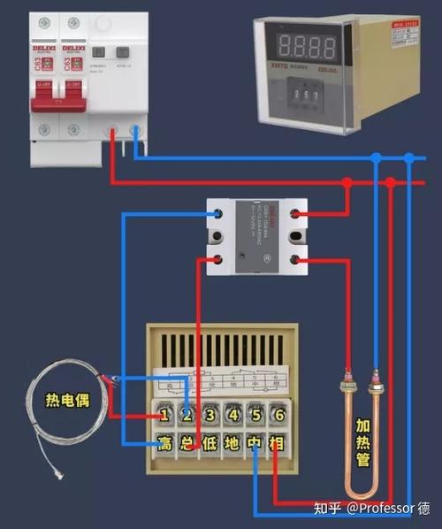 电炉温度控制器怎接线图标