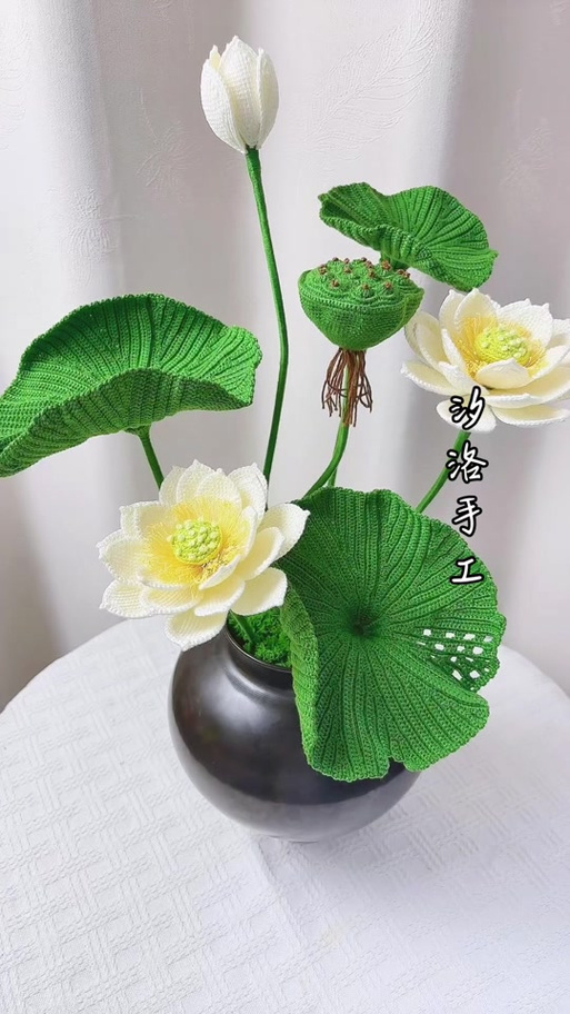 手工编织荷花挂件教程图标