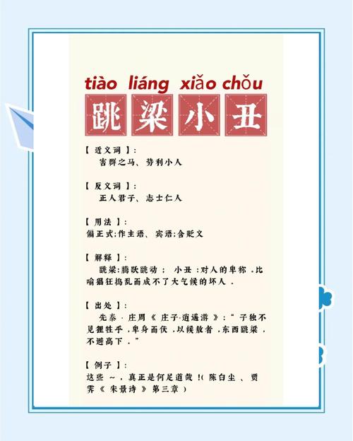 形容小丑的成语图标