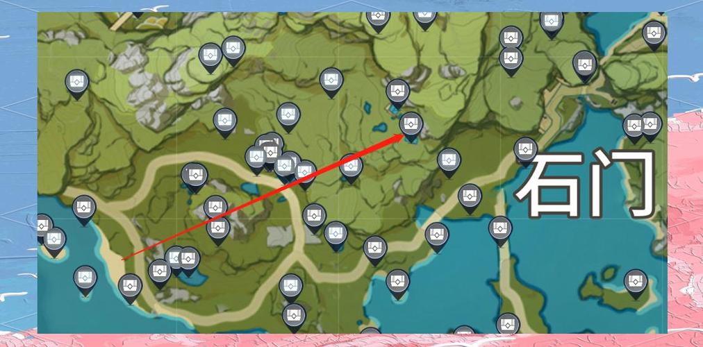 原神每日刷宝箱路线图标