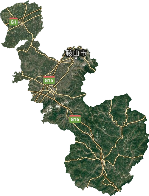 鞍山市卫星地图截图