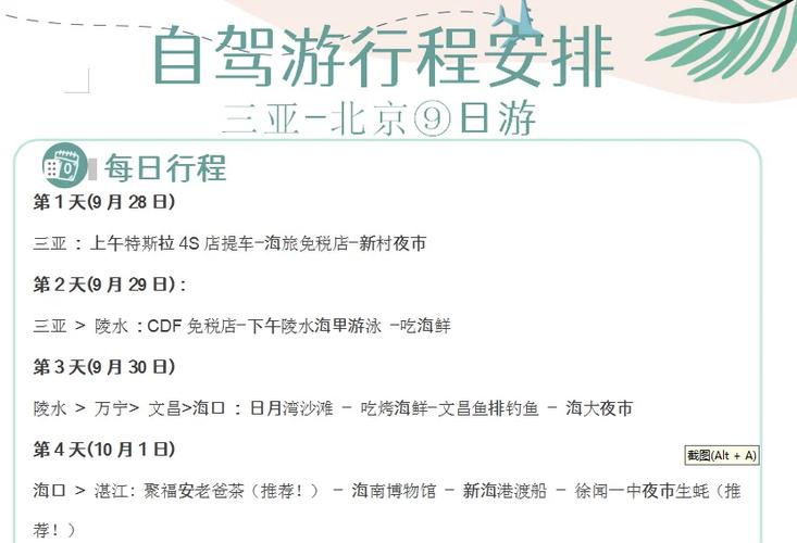 北京到三亚自驾游费用图标