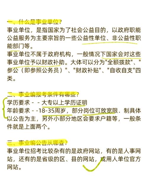 事业编报考条件要求截图