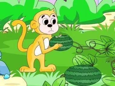 大猴小猴子摘西瓜图标