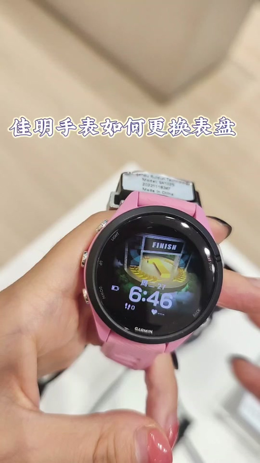 佳明手表换表盘截图
