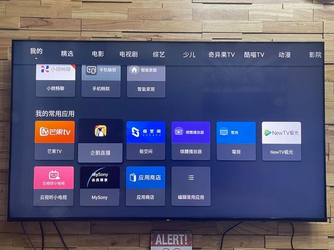 索尼智能电视怎么看电视台的频道图标