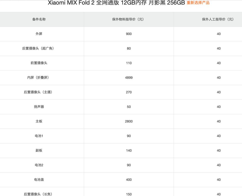 小米换内屏需要多少钱截图