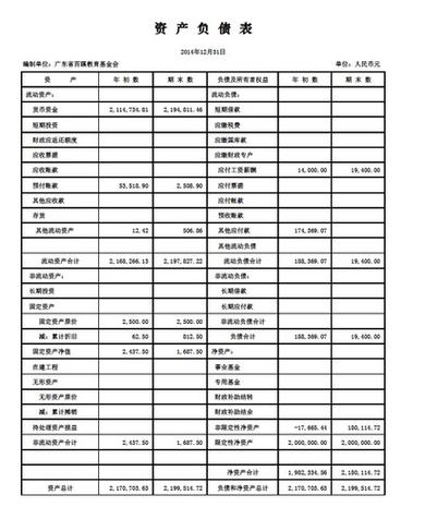 资产负债表附表图标