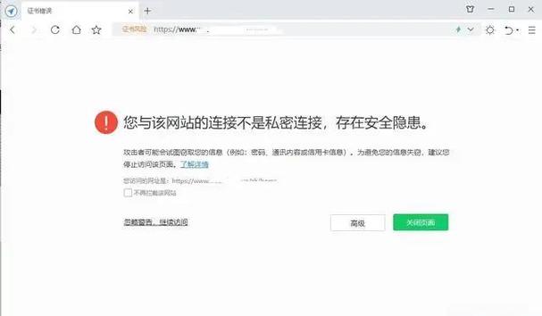 安全证书有问题怎么解除阻止截图