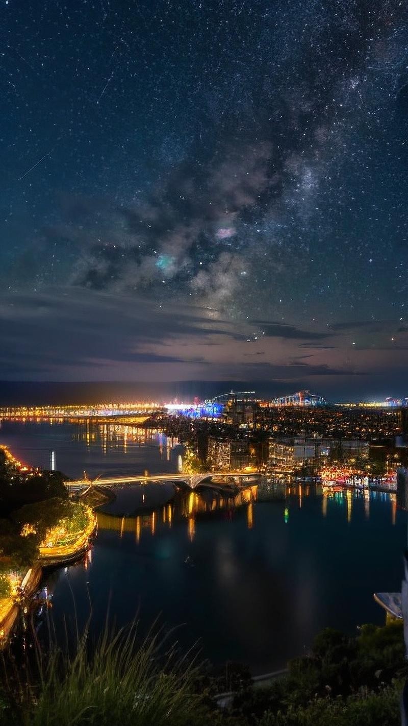 超好看的夜景图片图标