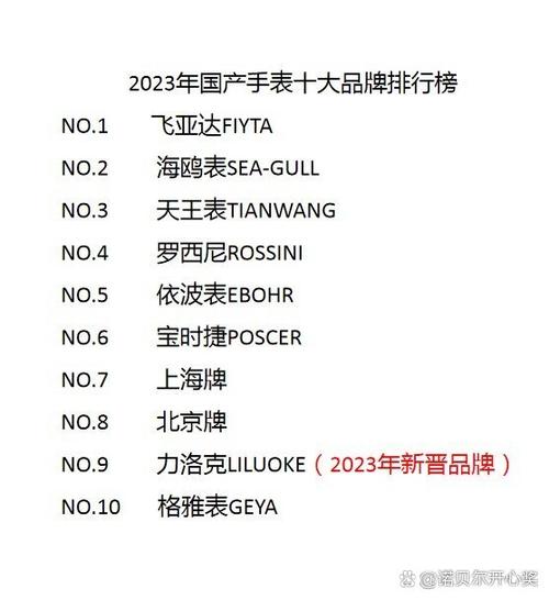 国产十大手表排名图标