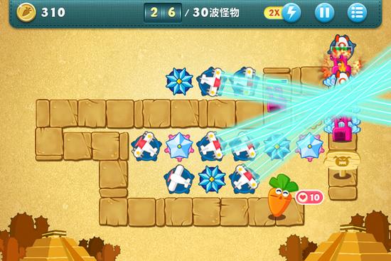 保卫萝卜沙漠第8关通关攻略截图