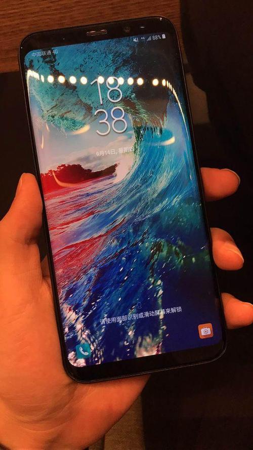 三星s8息屏侧面时间图标