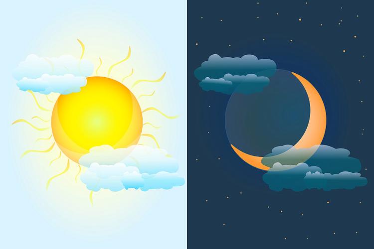图片白天变黑夜图标