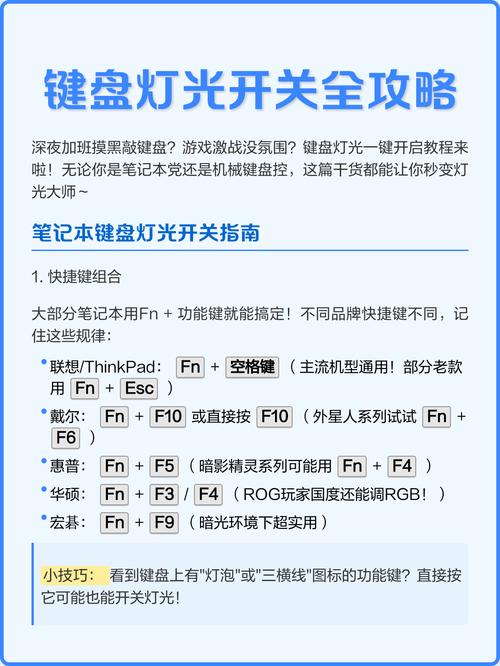 怎么开键盘的灯光图标