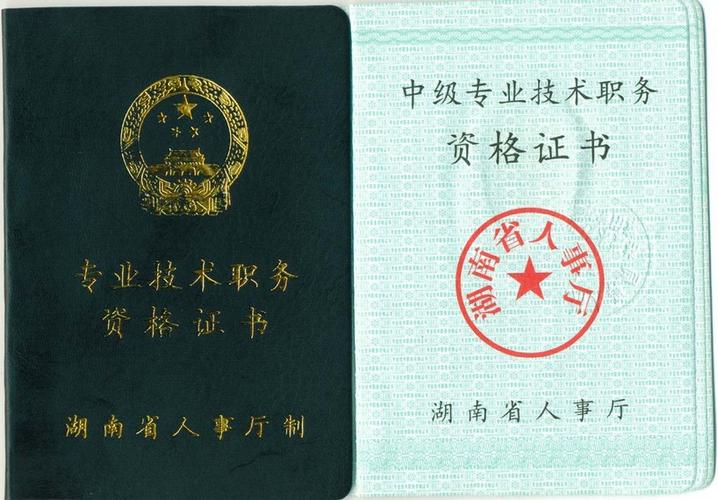 中级专业技术职称证书图标