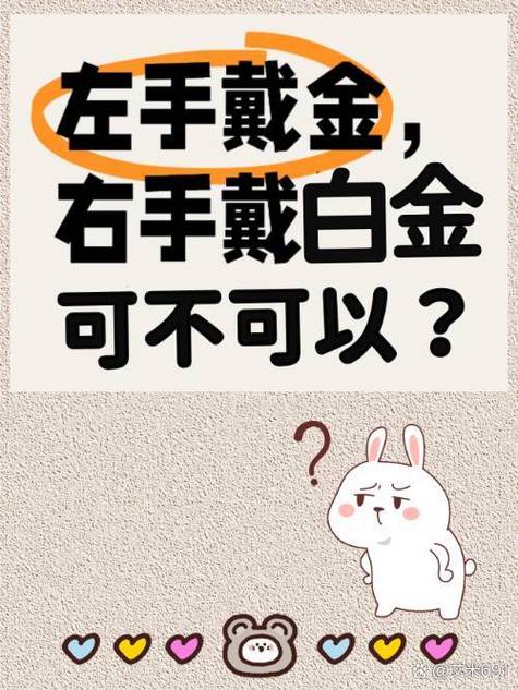左手戴黄金右手戴铂金图标