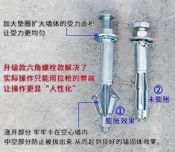 膨胀螺栓怎么打图标