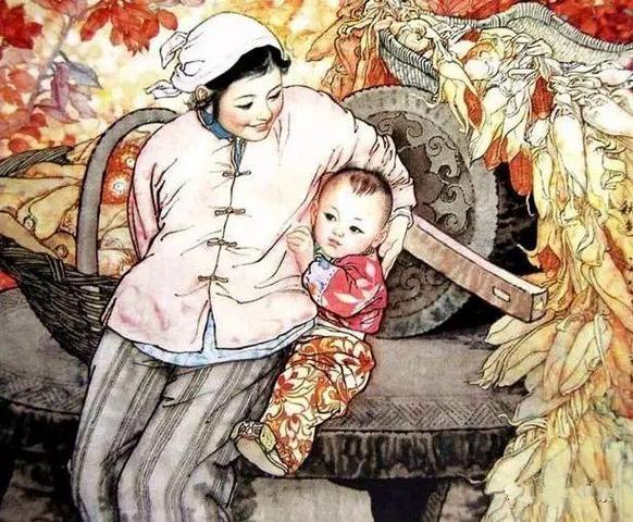 母亲与儿子生下的孩子图标