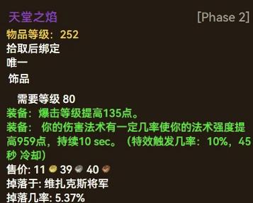 魔兽世界80级饰品排行