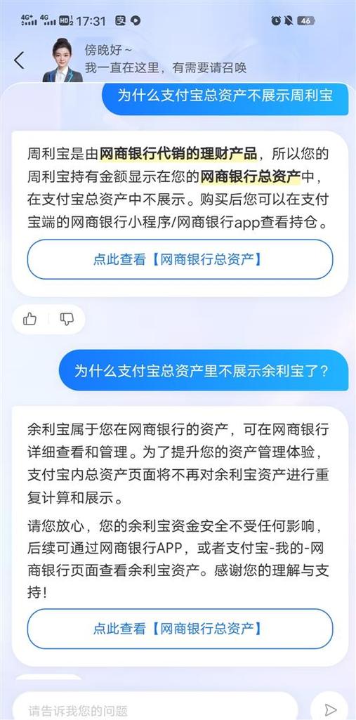 支付宝总资产突然不见了图标