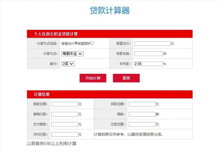 商品房商贷计算器截图