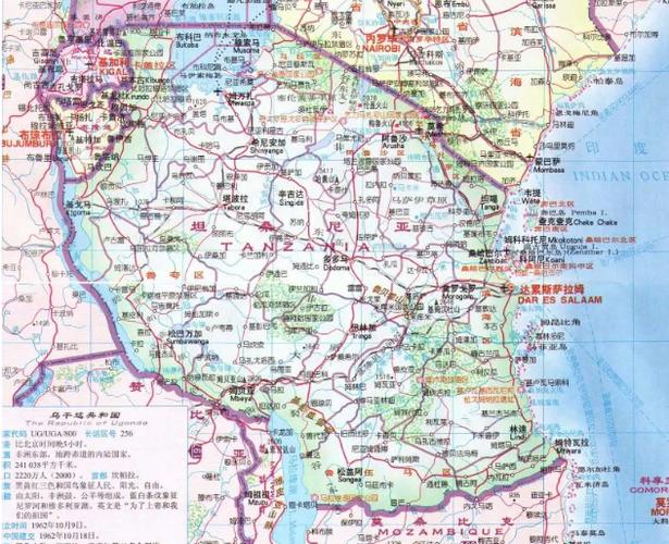 坦桑尼亚地图高清版大图图标