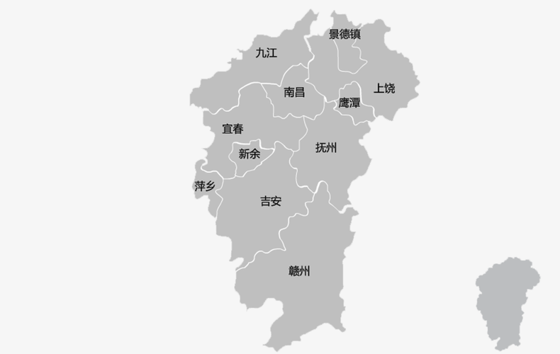 江西地图全图高清版一图标
