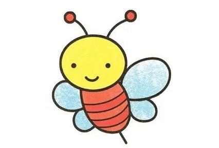 小蜜蜂彩色画图片大全截图