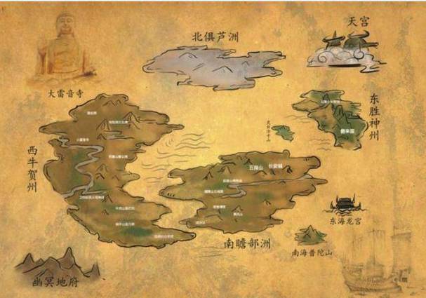 西游世界地图全图图标