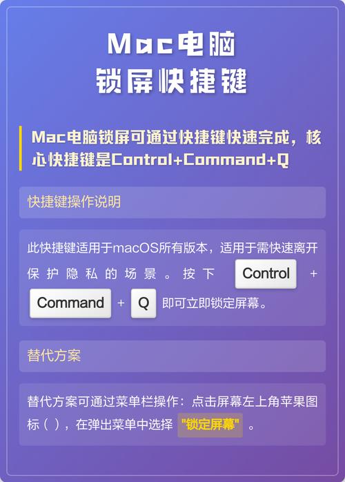 苹果电脑怎么锁屏幕快捷键截图