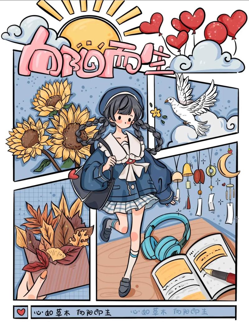 手绘漫画图标