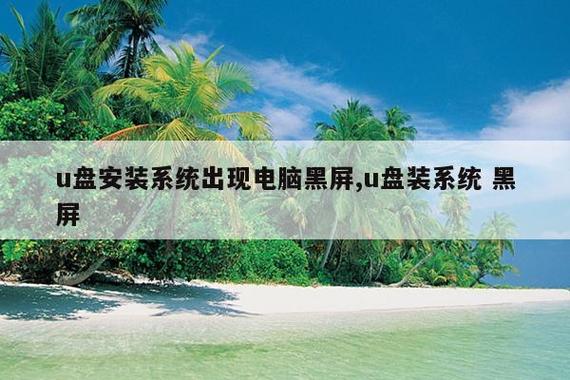 u盘装系统pe加载完黑屏图标