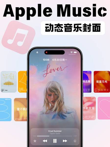 iPhone锁屏显示歌曲封面截图
