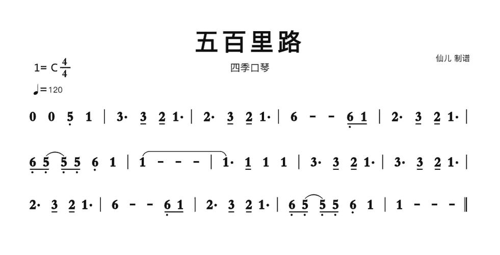 4孔口琴可以吹哪些曲子图标