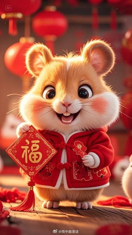 鼠年幸运福图标