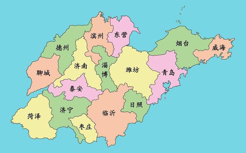 山东省地图各市县地图截图