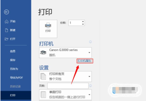 佳能打印机彩色打印在哪里设置图标
