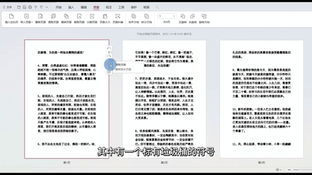 wps文档如何删除一页图标