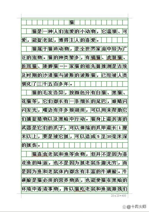 写猫的作文300字图标