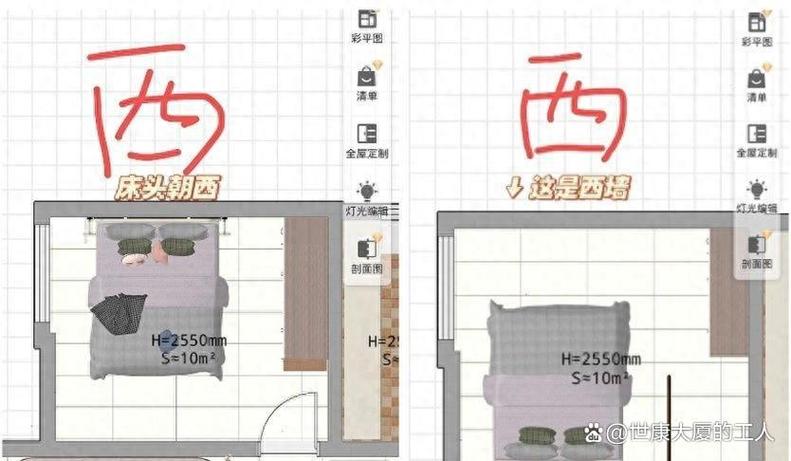 坐北朝南床头朝西好吗图标