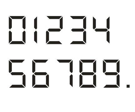 数字时钟字体截图