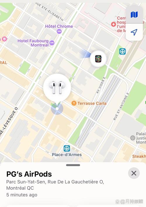 怎么查找airpods位置盒子图标