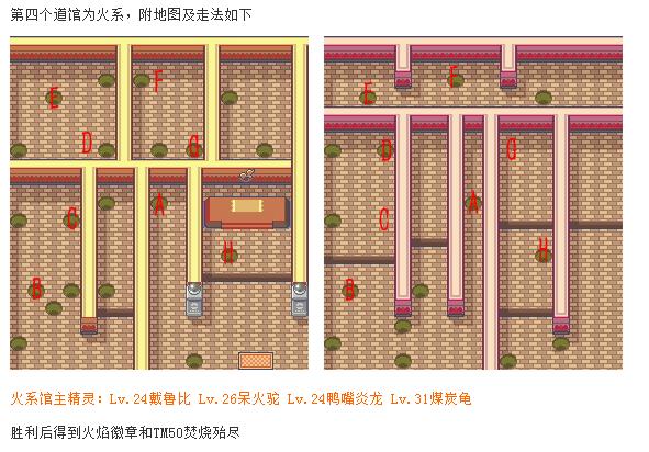 口袋妖怪漆黑的魅影道馆顺序图标
