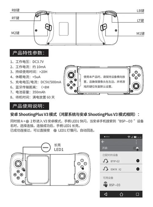 手柄使用说明书图标