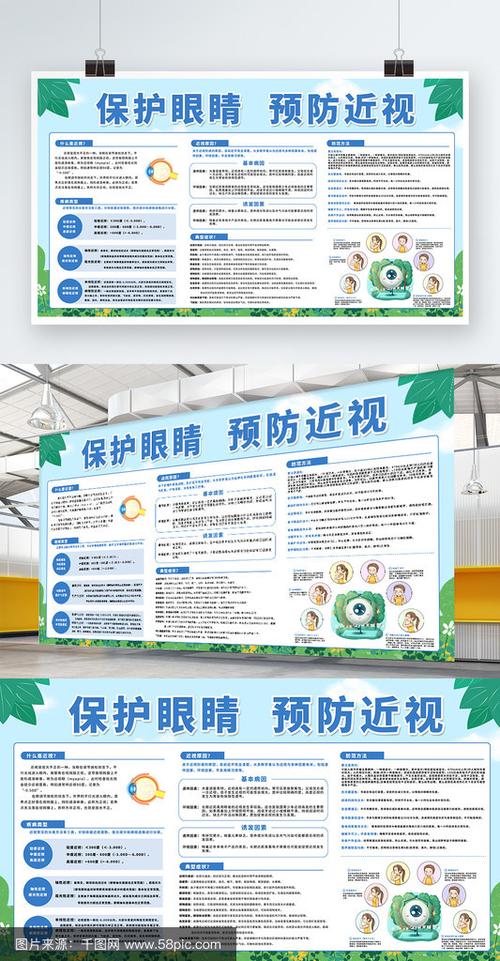 近视防控科普宣传知识图标