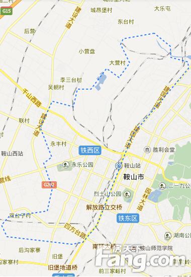 鞍山铁西区地图图标
