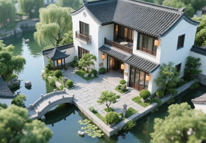 江南别墅小院图片图标